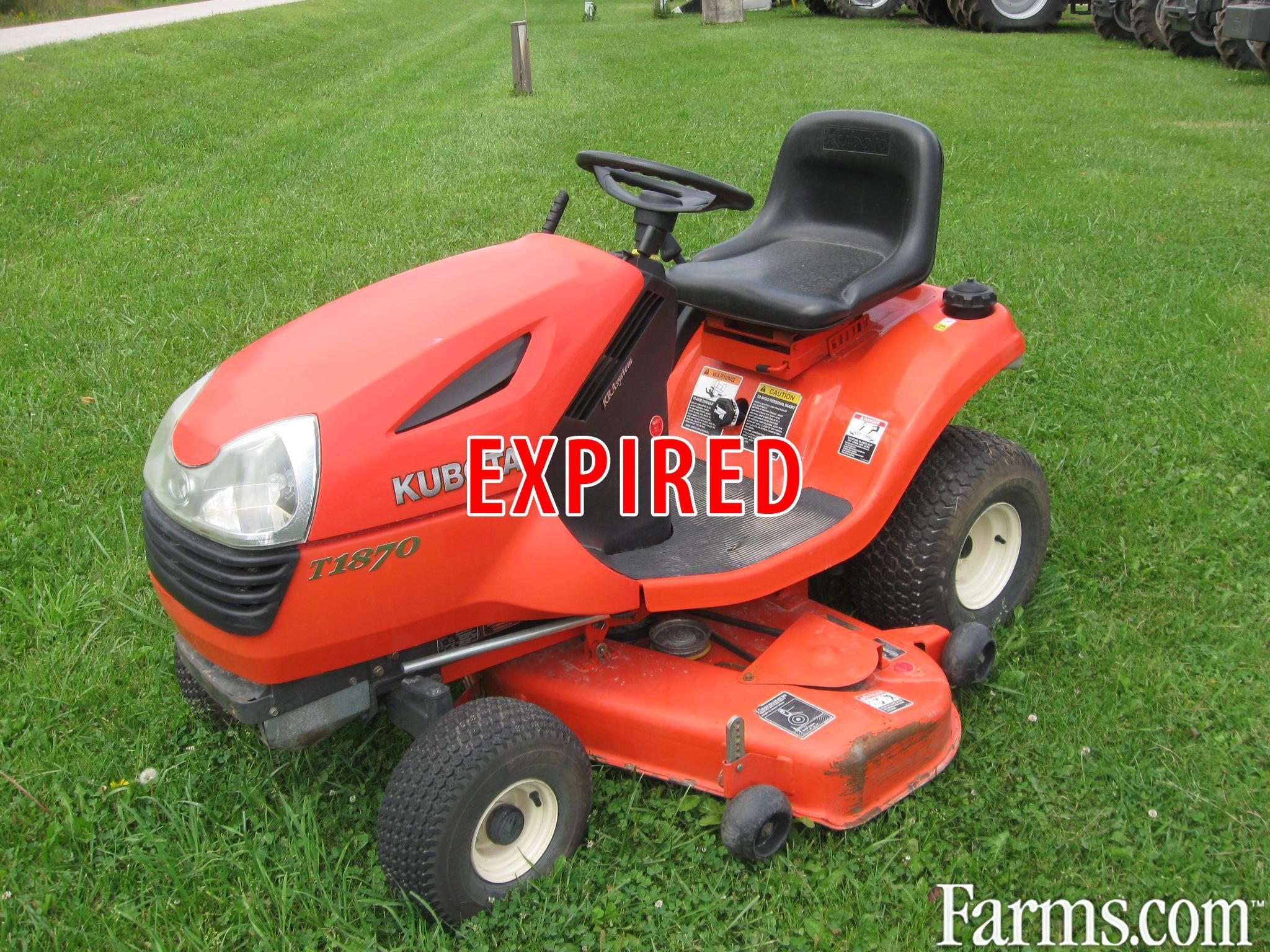 Kubota T1870 Riding Lawn Mower for Sale | Farms.com