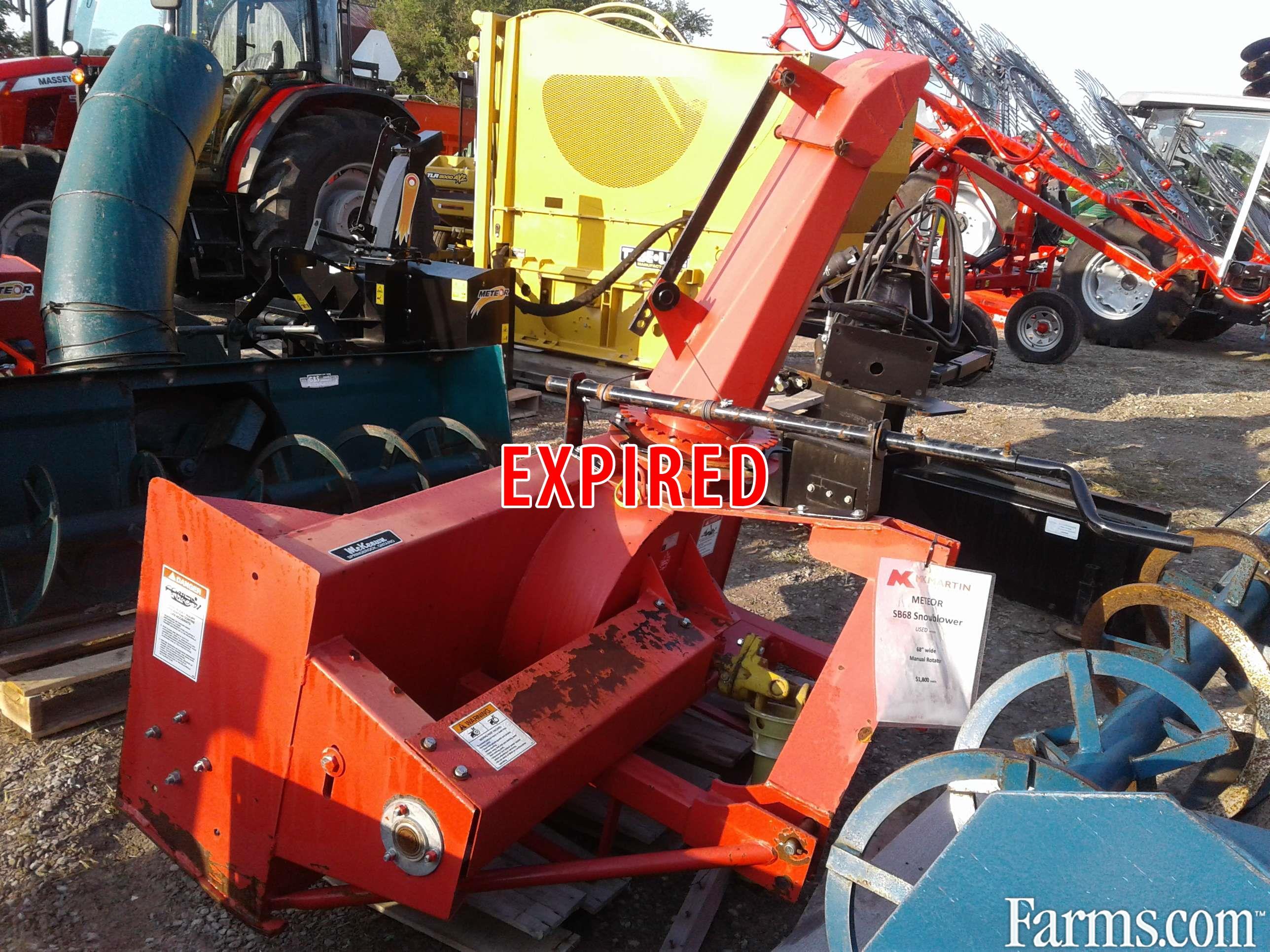 2008 Meteor SB68 Snow Blower for Sale | Farms.com