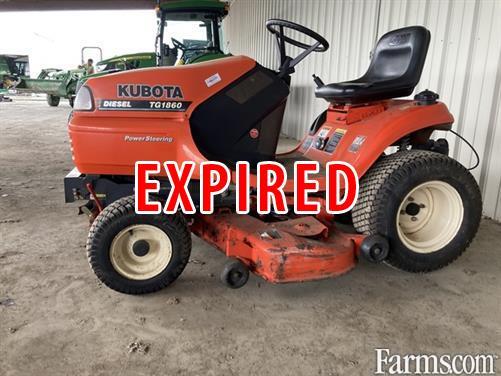 Kubota TG1860 Riding Lawn Mowers for Sale | USFarmer.com